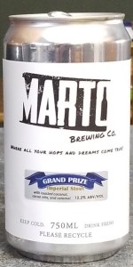 Grand Prize | Marto Brewing Company | BeerAdvocate