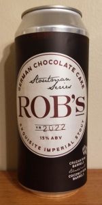 Rob's German Chocolate Cake | River City Brewing Co. | BeerAdvocate