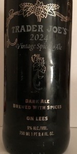 Trader Joe's 2024 Vintage Spiced Ale | Trader Joe's Brewing Company ...